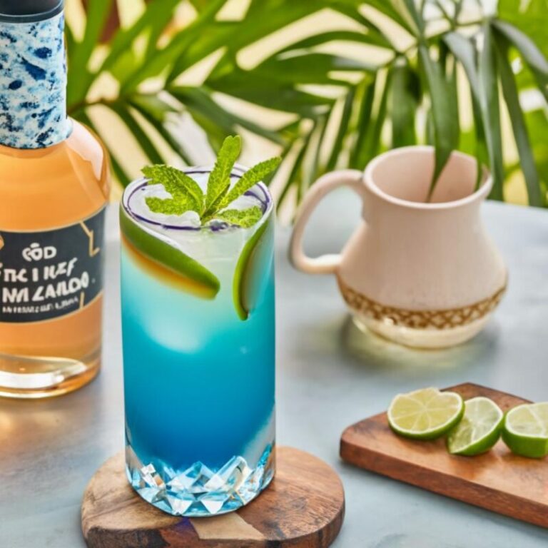 Virgin Blue Hawaiian Mocktail (Rezept)