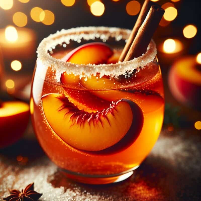 Sparkling Peach Punch Mocktail (Rezept)
