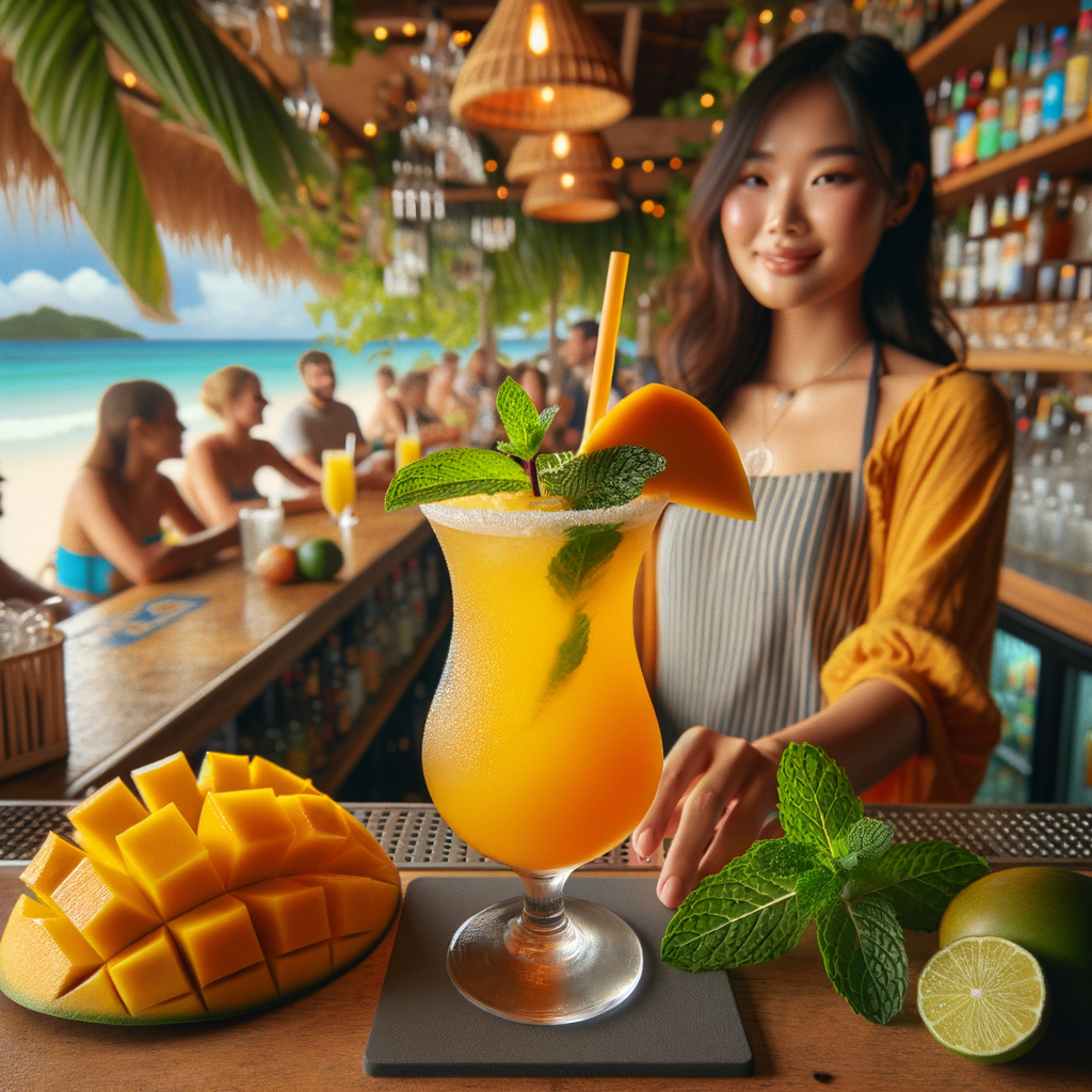 Mango Mint Refresher Mocktail (Rezept)
