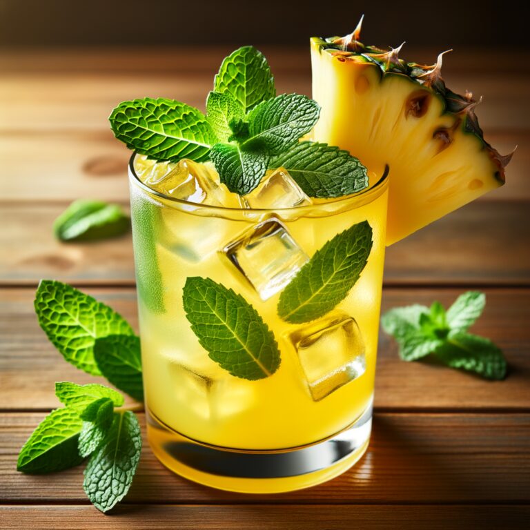 Pineapple Mint Cooler Mocktail (Rezept)