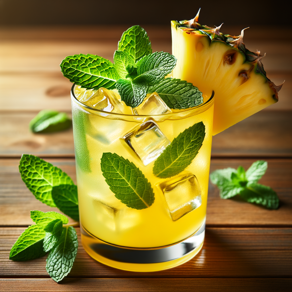 Pineapple Mint Cooler Mocktail (Rezept)