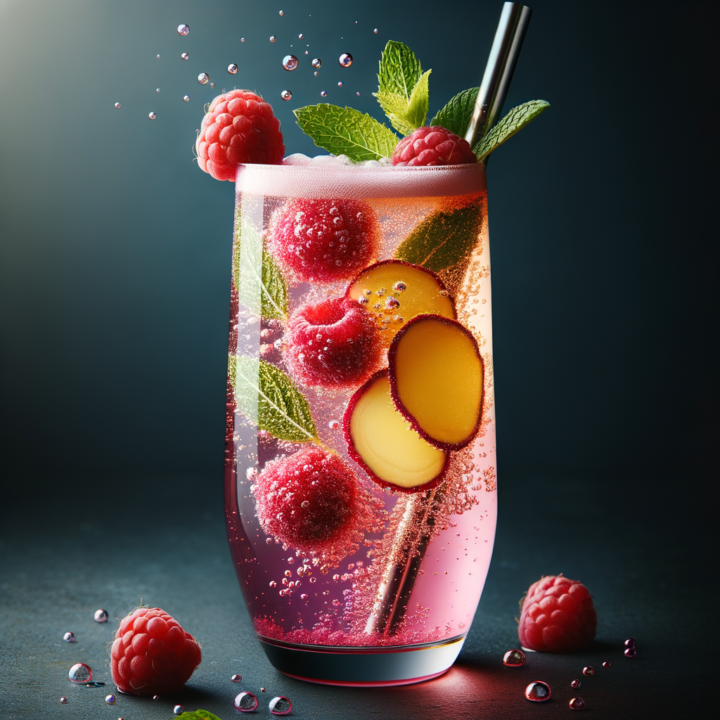 Pear Ginger Sparkling Mocktail (Rezept)