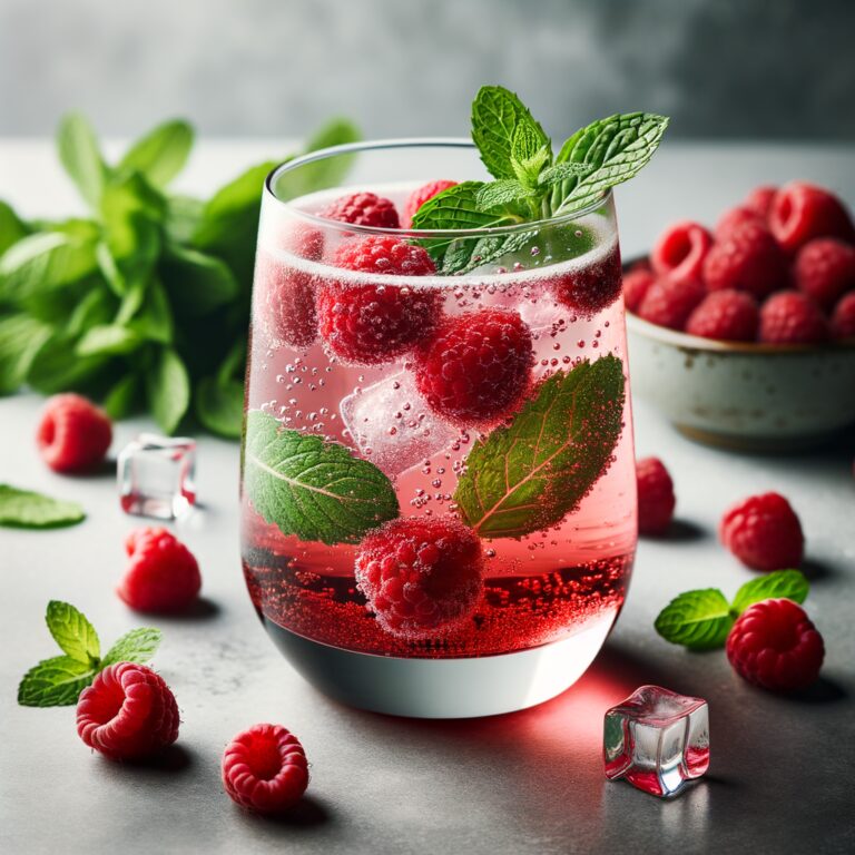 Raspberry Coconut Cooler Mocktail (Rezept)