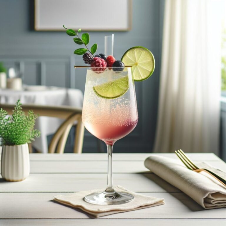 Lemonade Berry Fizz Mocktail (Rezept)