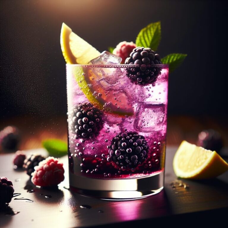 Blackberry Vanilla Fizz Mocktail (Rezept)