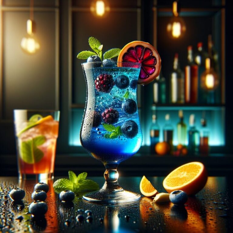 Ginger Blueberry Splash Mocktail (Rezept)