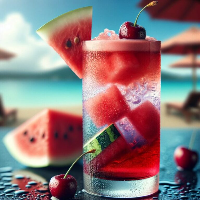 Watermelon Mint Fizz Mocktail (Rezept)
