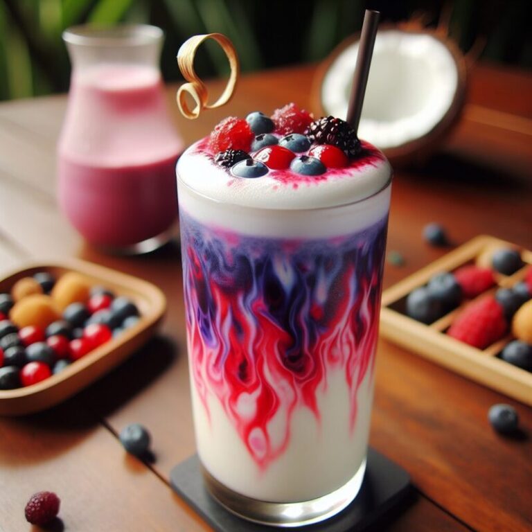 Berry Coconut Delight Mocktail (Rezept)