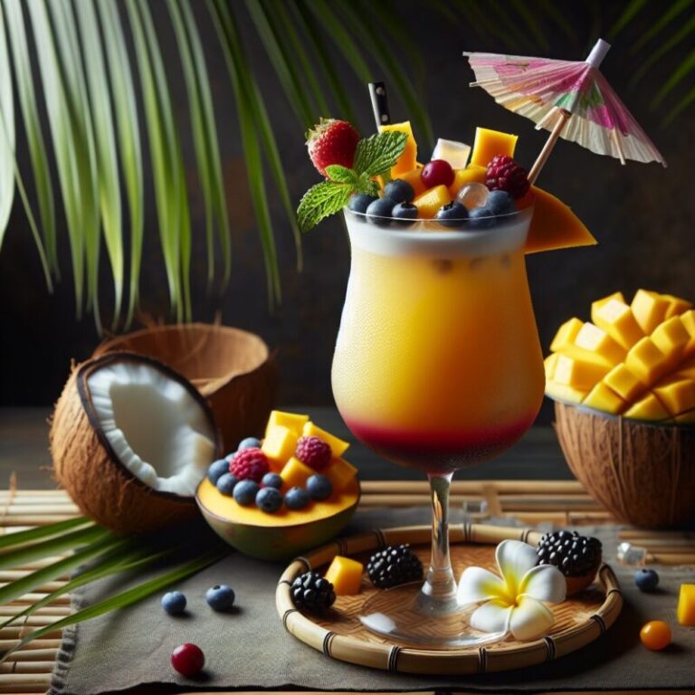 Mango Coconut Delight Mocktail (Rezept)
