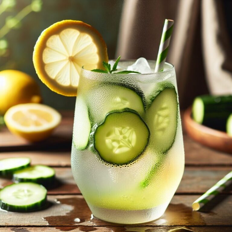 Cucumber Lemon Quencher Mocktail (Rezept)