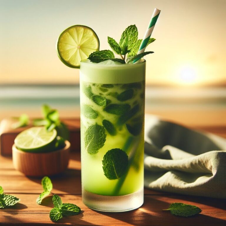 Mint Green Tea Cooler Mocktail (Rezept)