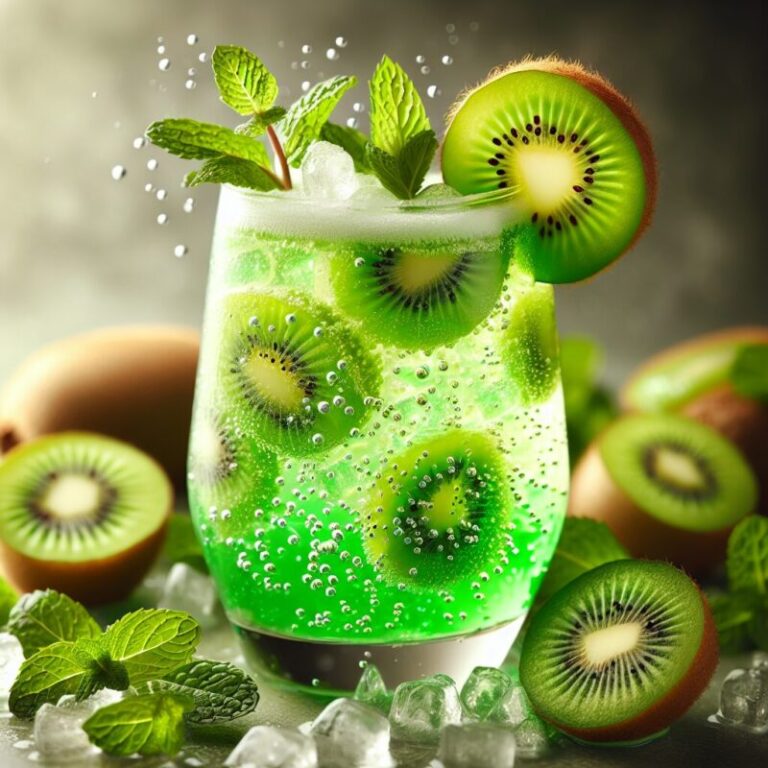 Zingy Kiwi Fizz Mocktail (Rezept)