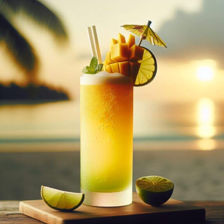 Sunset Fizz Mocktail (Rezept)