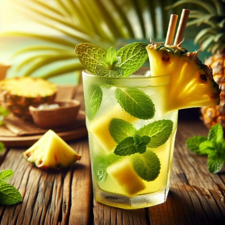 Pineapple Mint Cooler Mocktail (Rezept)