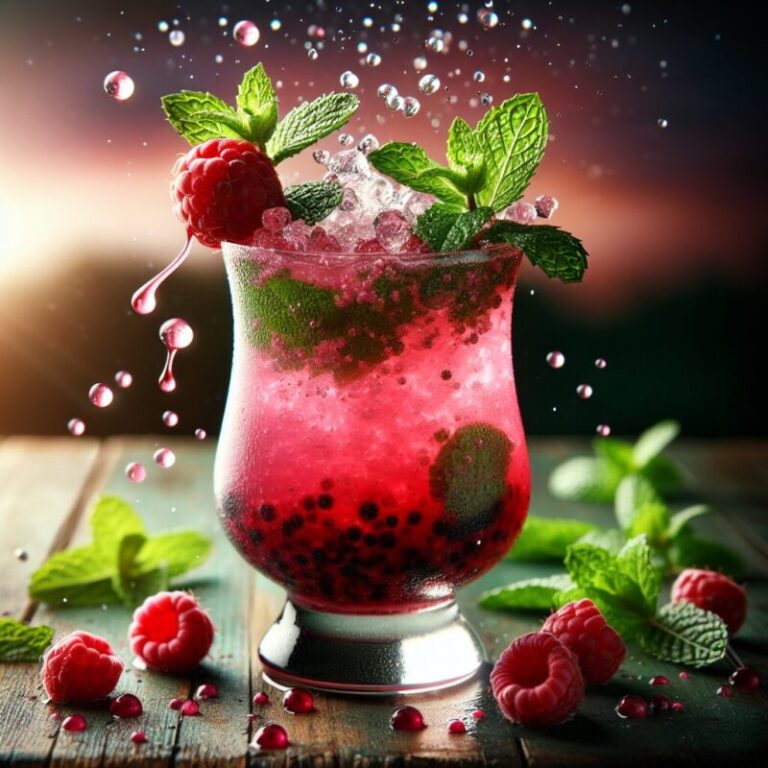 Raspberry Mint Delight Mocktail (Rezept)