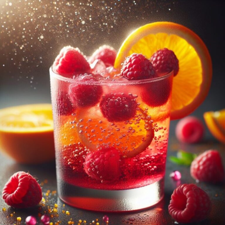 Raspberry Orange Twist Mocktail (Rezept)