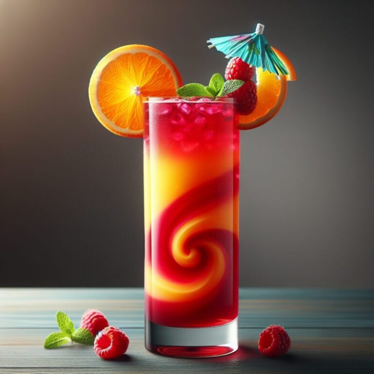 Raspberry Orange Sparkler Mocktail (Rezept)