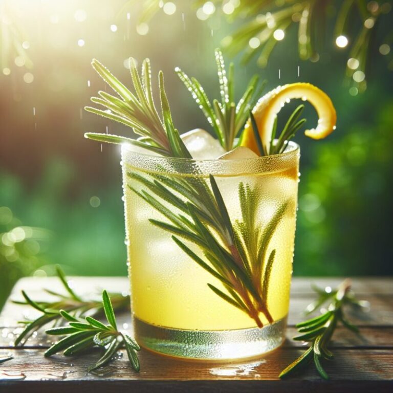 Rosemary Citrus Spritz Mocktail (Rezept)