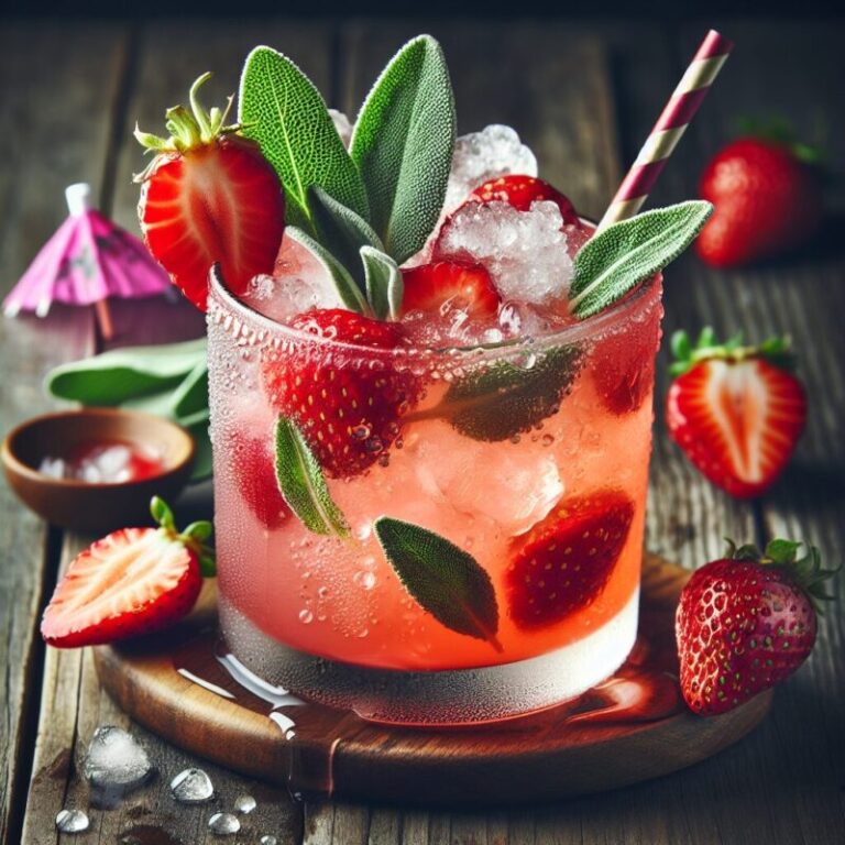 Zingy Strawberry Delight Mocktail (Rezept)