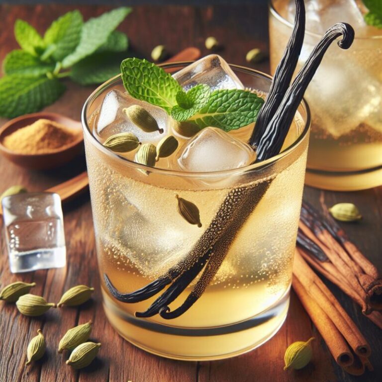 Cinnamon Vanilla Sparkler Mocktail (Rezept)