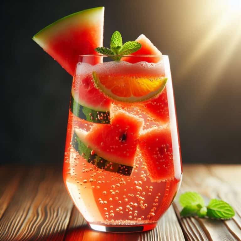 Zesty Watermelon Cooler Mocktail (Rezept)
