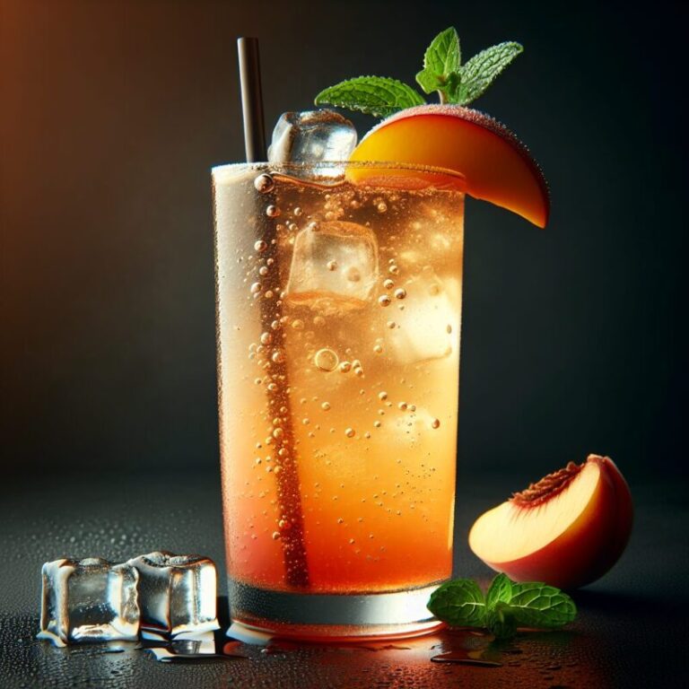 Ginger Peach Punch Mocktail (Rezept)
