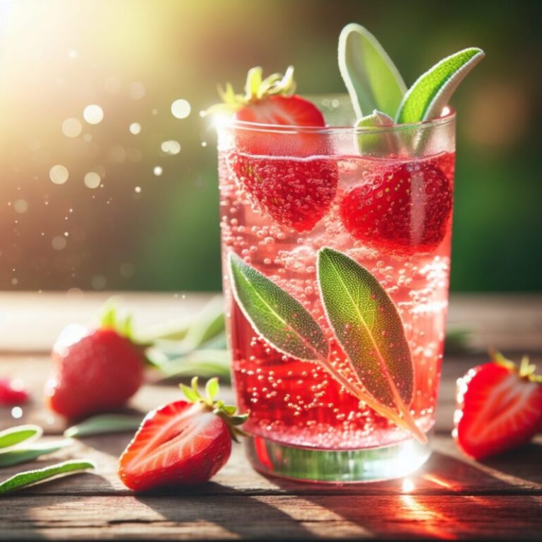 Strawberry Sage Delight Mocktail (Rezept)