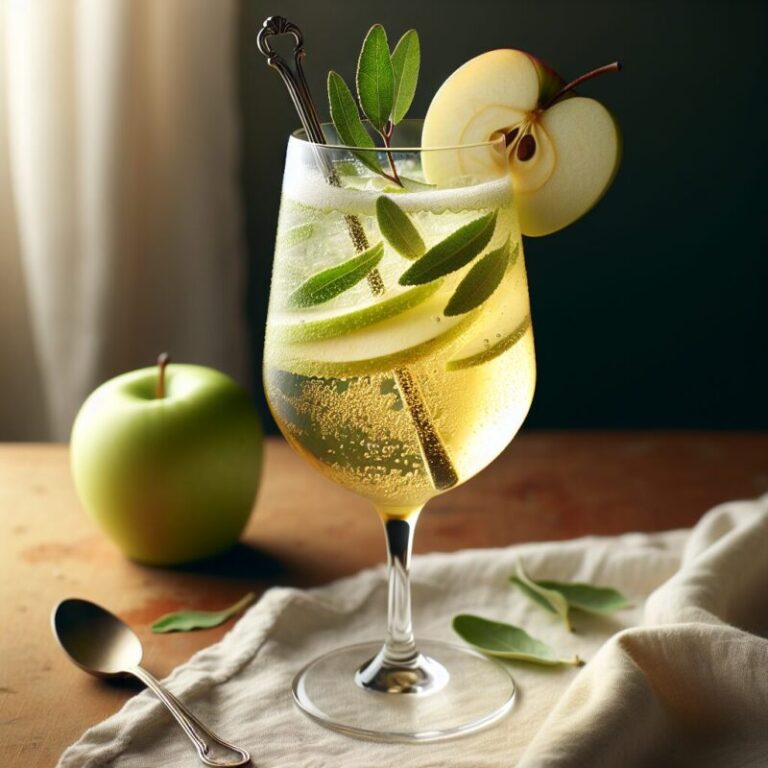 Apple Sage Cooler Mocktail (Rezept)