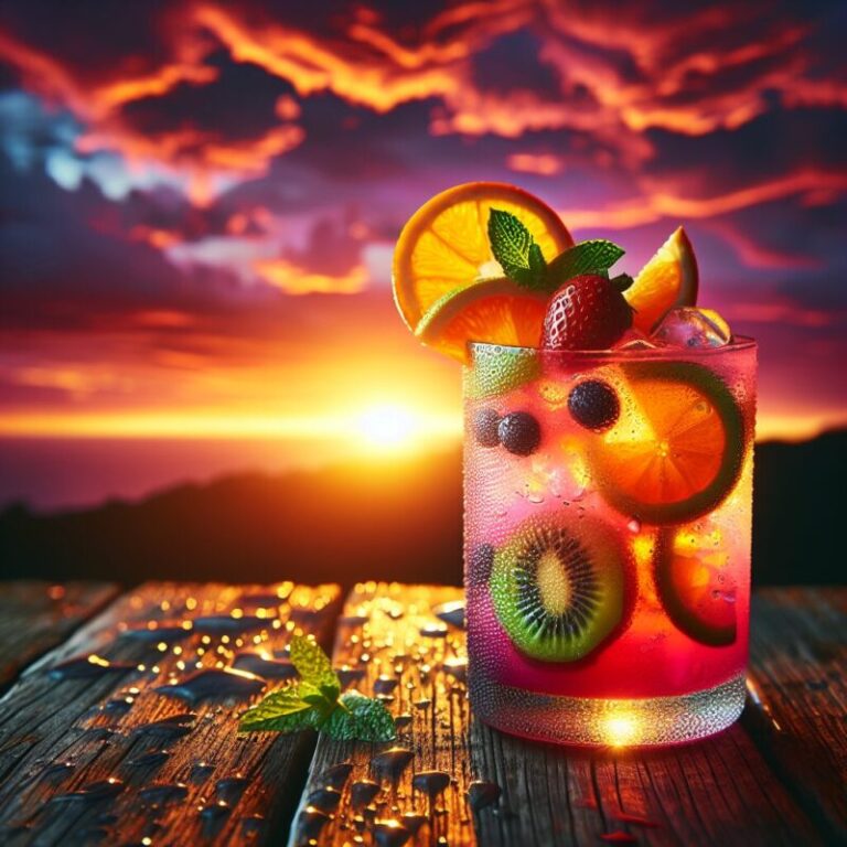 Sunset Fizz Mocktail (Rezept)