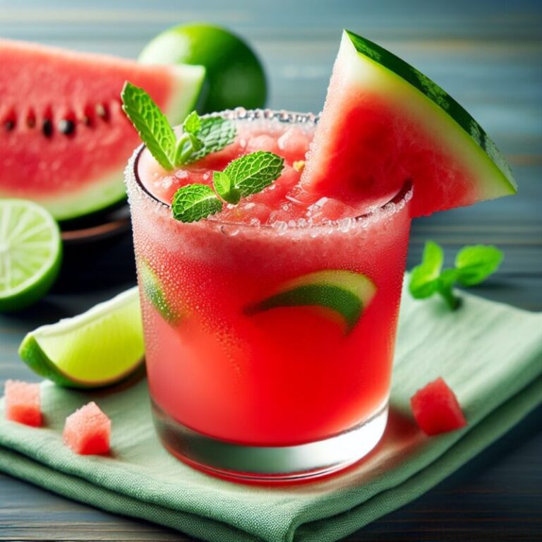 Watermelon Mint Fizz Mocktail (Rezept)