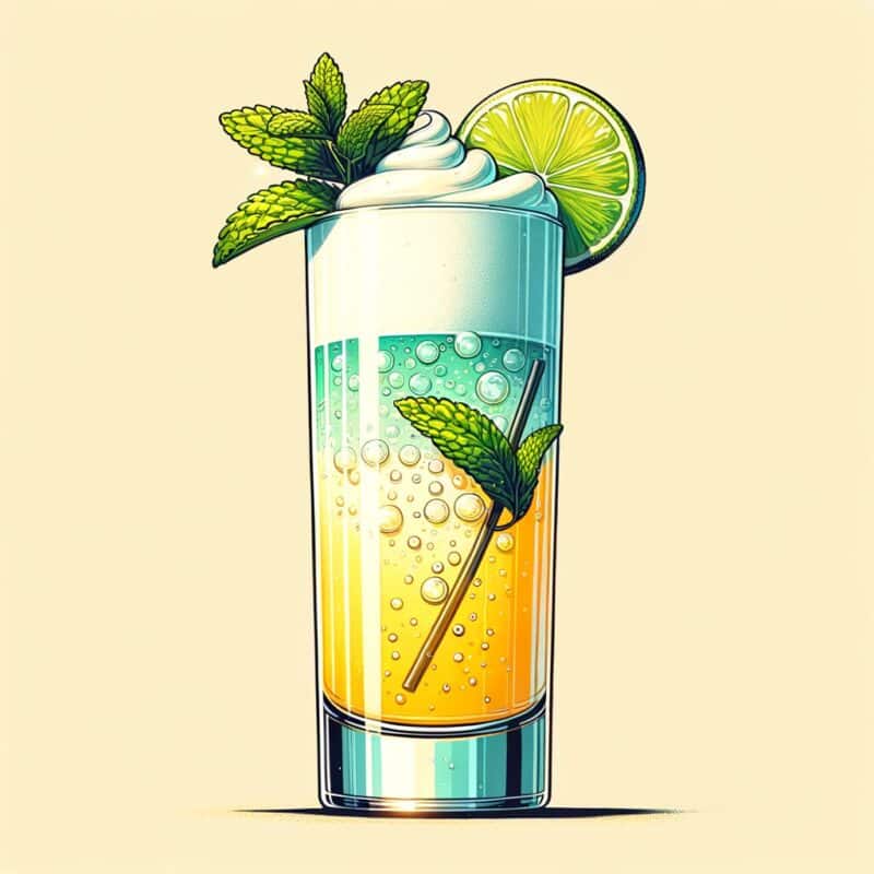 Virgin Ramos Gin Fizz Mocktail (Rezept)