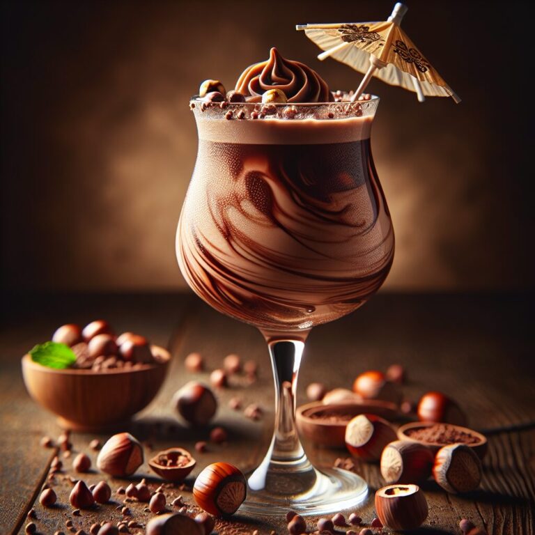 Chocolate Mint Delight Mocktail (Rezept)