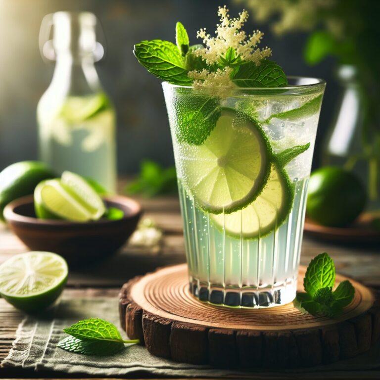 Lime Basil Elixir Mocktail (Rezept)