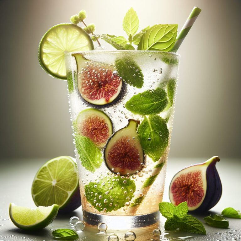 Coconut Ginger Lime Spritz Mocktail (Rezept)