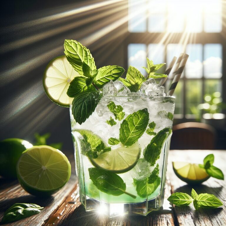 Minted Citrus Sparkle Mocktail (Rezept)