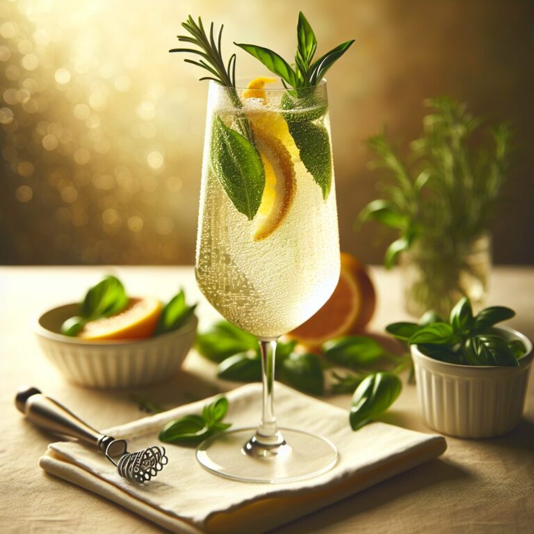 Rosemary Citrus Spritz Mocktail (Rezept)