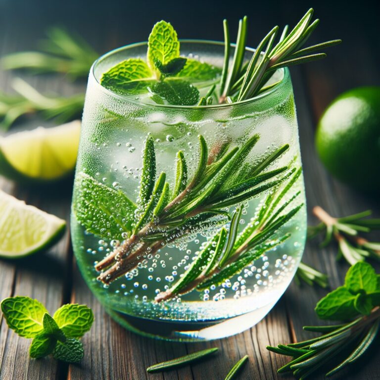 Rosemary Citrus Spritz Mocktail (Rezept)