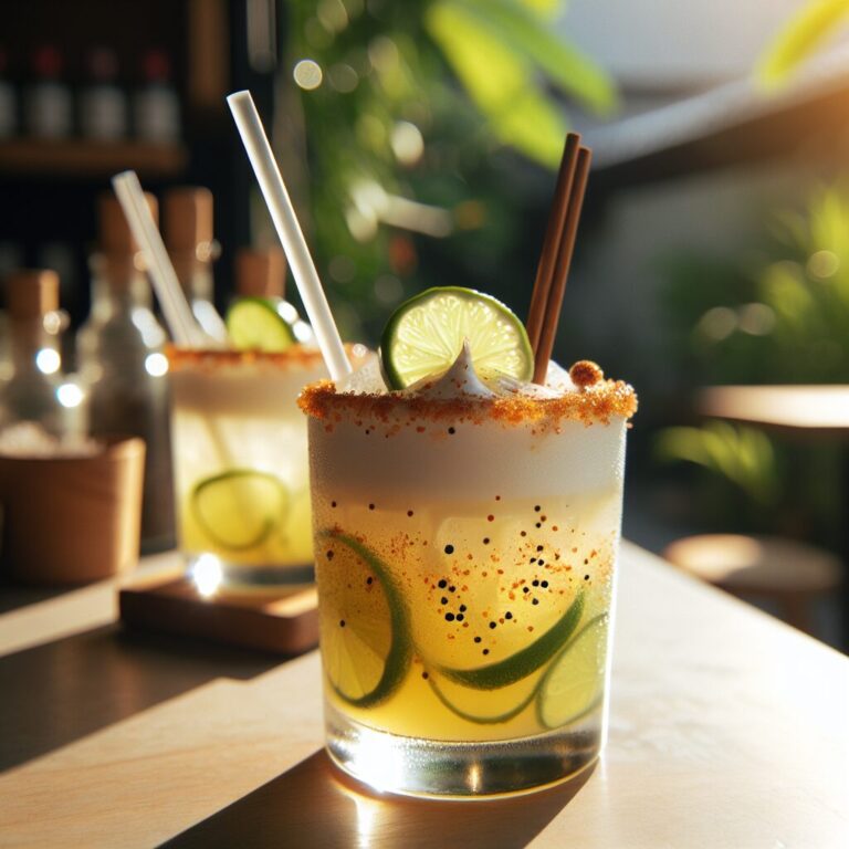 Vanilla Lime Thyme Fizz Mocktail (Rezept)