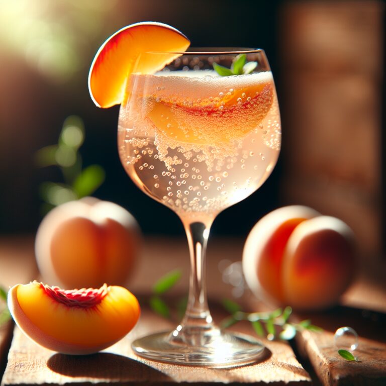 Virgin Bellini Mocktail (Rezept)