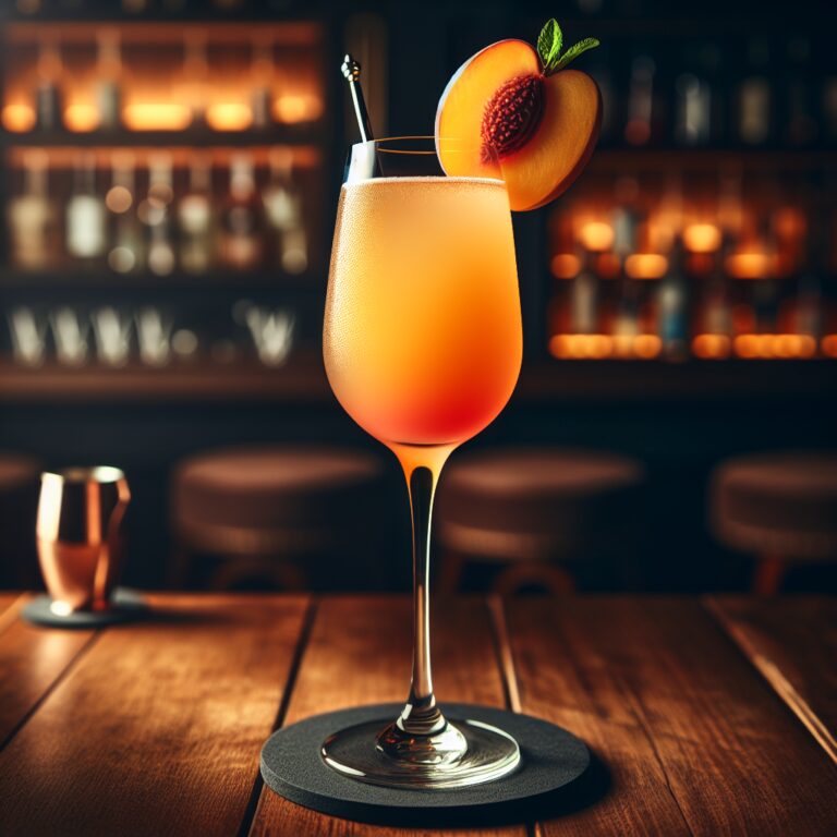 Virgin Bellini Mocktail (Rezept)